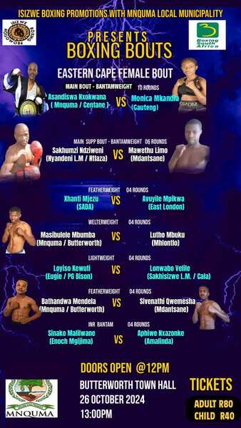 Nxokwana vs. Mkandla | Boxing Event | Tapology