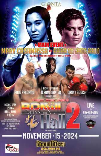 Colleen Davis vs. Lauren Michaels, Brawl at the Hall 2 | Boxing Bout ...