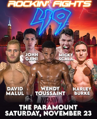 Wendy Toussaint vs. Brian Arregui, Rockin' Fights 49 | Boxing Bout ...