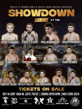 Showdown at the Shrine | Boxing Event | Tapology