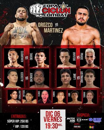 Guillermo Justiniano vs. Luis Alberto Laime, Copa Ciclón Combat 2 | MMA Bout | Tapology