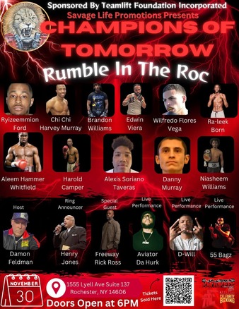Harvey Murray vs. Ryizeemmion Ford, Champions of Tomorrow | Boxing Bout ...