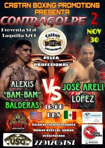 Brenda Balderas vs. Jesica Mata, Contragolpe 2 | Boxing Bout | Tapology