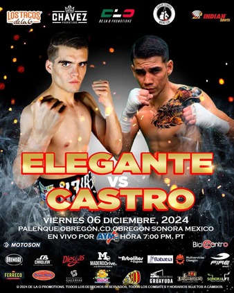 Brayan Ramos Armenta vs. Isaac Buitimea, Elegante vs Castro | Boxing ...