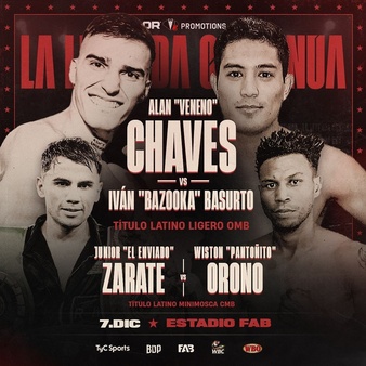 Alan Chaves vs. Ivan Basurto, La Leyenda Continua | Boxing Bout | Tapology