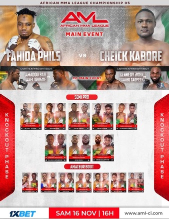 Axel Iridjie vs. Amadou Bah, AML Championship 5 | MMA Bout | Tapology