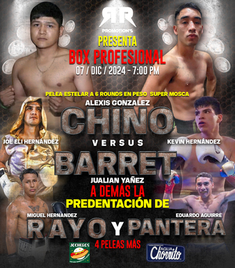 Eduardo Garcia vs. Ricardo Hernandez Iglesias, Box Profesional - Chino ...