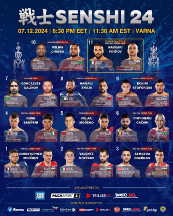 Constantin Rusu vs. Michael Samperi, SENSHI 24 | Kickboxing Bout | Tapology