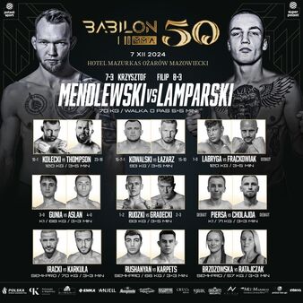 Babilon MMA 50: Mendlewski vs. Lamparski | MMA & Kickboxing Event ...