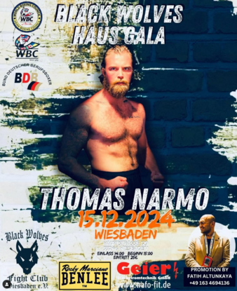 Thomas Narmo vs. Vaclav Trojacek, Black Wolves Haus Gala | Boxing Bout ...