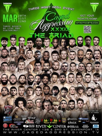 Caged Aggression 39: The Triad Night 3 - Ascendance | MMA Event | Tapology