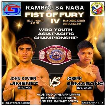 John Kevin Jimenez vs. Joseph Sumabong, Fist of Fury IV | Boxing Bout | Tapology
