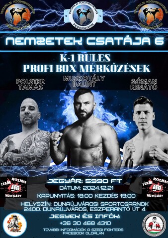 Sinisa Kondic vs. Tamás Polster, Nemezetek Csataja 6 | Boxing Bout ...