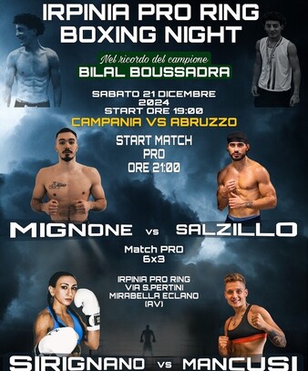Irpinia Pro Ring Boxing Night | Boxing Event | Tapology