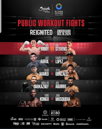 Riyadh Season Public Workout Fights | Boxing Event | Tapology