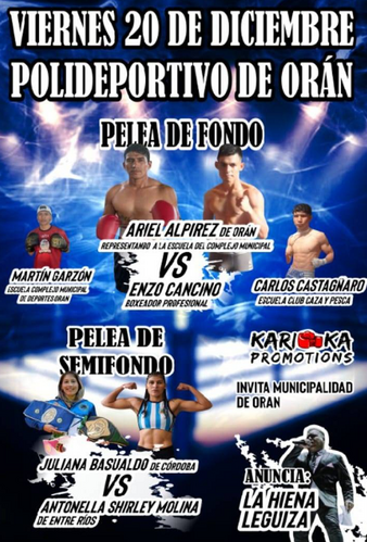 Juliana Basualdo vs. Antonella Shirley Molina, Alpirez vs Cancino ...