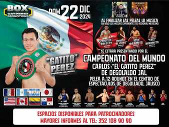 Daniel Caldera vs. Jeovani Barajas, Cat Perez Promotion | Boxing Bout ...