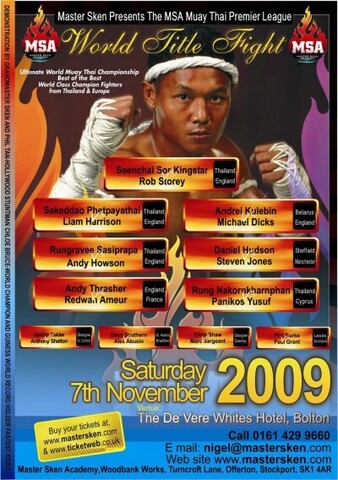Saenchai vs. Rob Storey, Master Sken's | Muay Thai Bout | Tapology