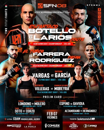 Omar Botello vs. Alfredo Larios, Supreme Fight Night 8 | MMA Bout ...