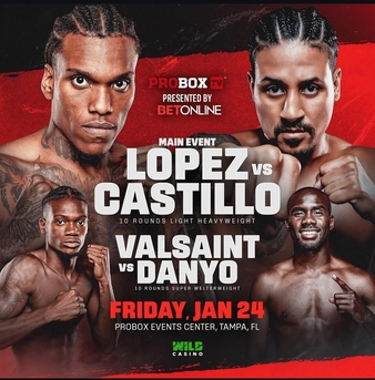 Najee Lopez vs. Lenin Castillo, ProBox Fight Night | Boxing Bout | Tapology
