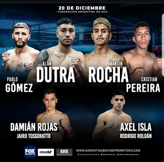 Axel Isla vs. Rodrigo Roldan, Dutra vs. Rocha | Boxing Bout | Tapology