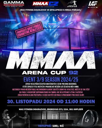 Martin Palek vs. Tomáš Brož, MMAA Arena Cup 92 | MMA Bout | Tapology