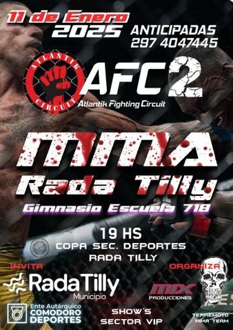 Nazareno Muñoz vs. Bruno Alonso, AFC 2 | MMA Bout | Tapology