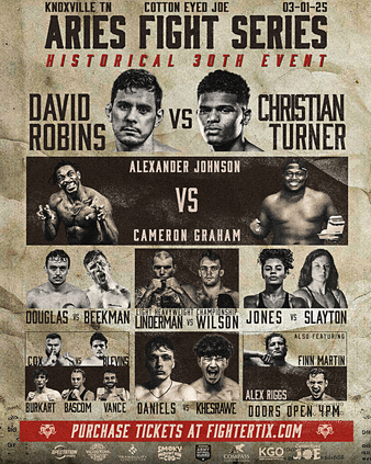 David Robins vs. Christian Turner, Aries Fight Series 30 | MMA Bout | Tapology