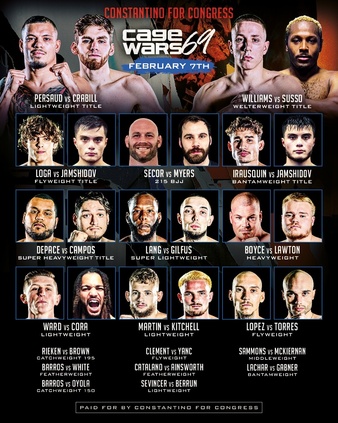 Cage Wars 69 | MMA & Grappling Event | Tapology