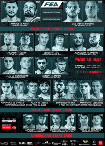 FEA Championship | Kickboxing, MMA, & Muay Thai Event | Tapology