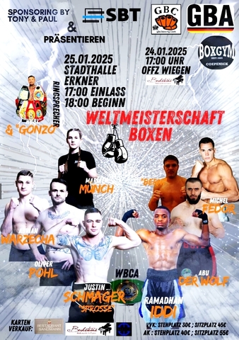 Oliver Pohl vs. Josef Holub, Weltmeisterschaft Boxen | Boxing Bout ...