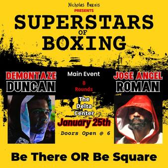 Demontaze Duncan vs. Jose Angel Roman, Superstars of Boxing | Boxing ...