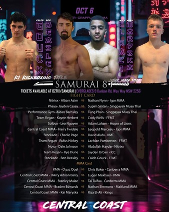 Oguz Ogel vs. Christopher Baker, Samurai Fight Series 8 | MMA Bout ...