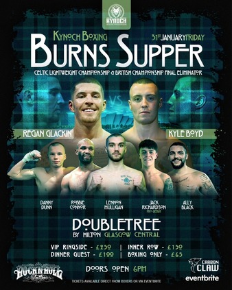 Regan Glackin vs. Kyle Boyd, Burns Supper | Boxing Bout | Tapology