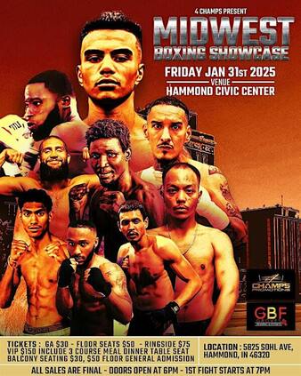 Ismail Muhammad vs. Steven Brabson, Midwest Boxing Showcase | Boxing ...