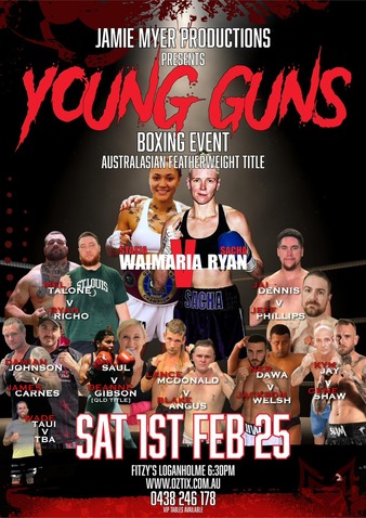 Billy Ching vs. Damien Johnson, Young Guns | Boxing Bout | Tapology