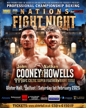 John Cooney vs. Nathan Howells, Nations Fight Night | Boxing Bout ...
