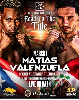Subriel Matias vs. Gabriel Valenzuela, Matias vs. Gollaz | Boxing Bout ...