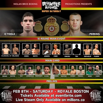 Rumble at Royale: Super Saturday | Boxing Event | Tapology