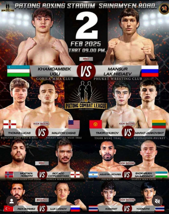 Patong Combat Night 6 | MMA, Kickboxing, & Boxing Event | Tapology