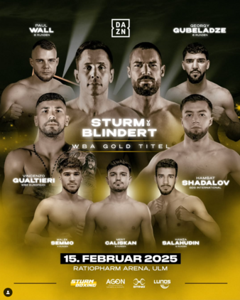 Paul Wall vs. Joshua Riccardo, Sturm vs. Blindert | Boxing Bout | Tapology