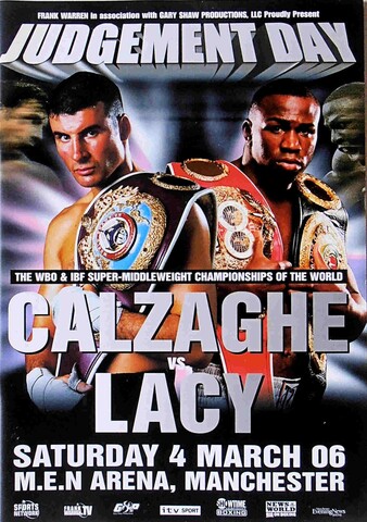 Calzaghe vs. Lacy: Judgement Day | Boxing Event | Tapology