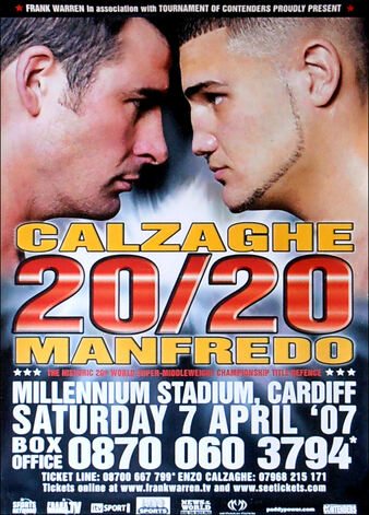 Calzaghe vs. Manfredo Jr. | Boxing Event | Tapology