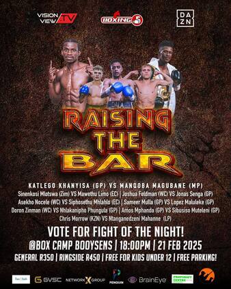Asekho Nocele vs. Siphosethu Mhlahlo, Raising the Bar | Boxing Bout | Tapology