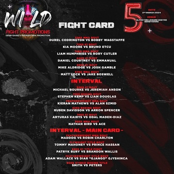 Liam Douglas vs. Stephen Kemp, Wild Fight Promotions 5 | Boxing (Cage ...
