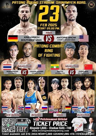 Patong Combat Night 9 | Muay Thai, MMA, & Kickboxing Event | Tapology