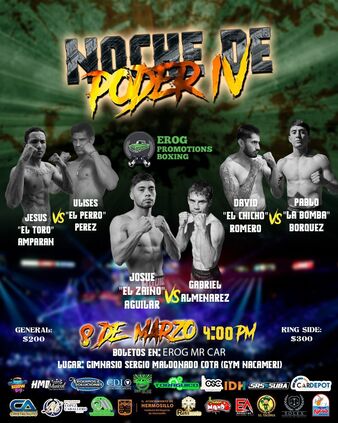 Luis Angulo Bojorquez vs. Jair José Parra, Noche de Poder | Boxing Bout ...