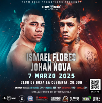 Ismael Flores vs. Johan Nova, Flores vs. Nova | Boxing Bout | Tapology