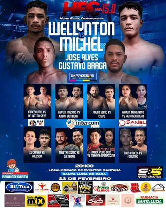 José Alves vs. Gustavo Braga, Home Fight Championship 15 | MMA Bout ...