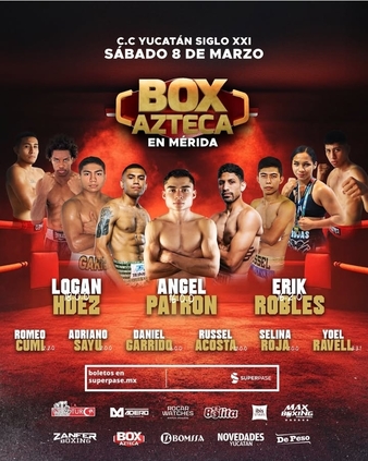 Adriano Sayu vs. Luis Enrique Reyes Acatitla, Box Azteca en Merida | Boxing Bout | Tapology